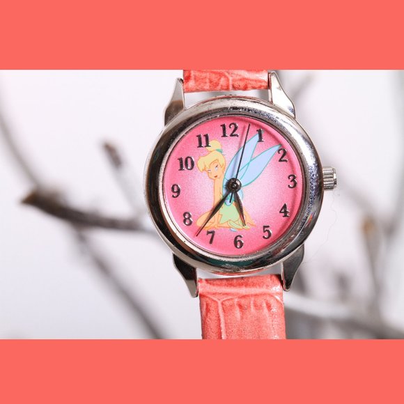 Disney | Accessories | Tinker Bell Pink Watch | Poshmark